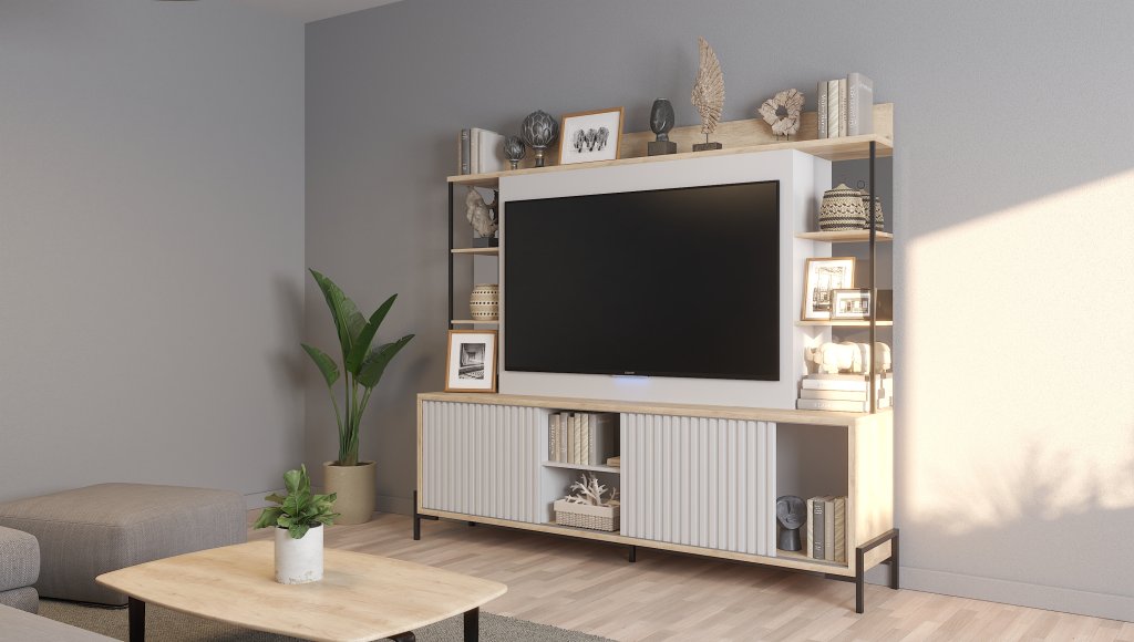 Modular Varillado Patas y Perfil Hierro - Valerio Caballero Muebles